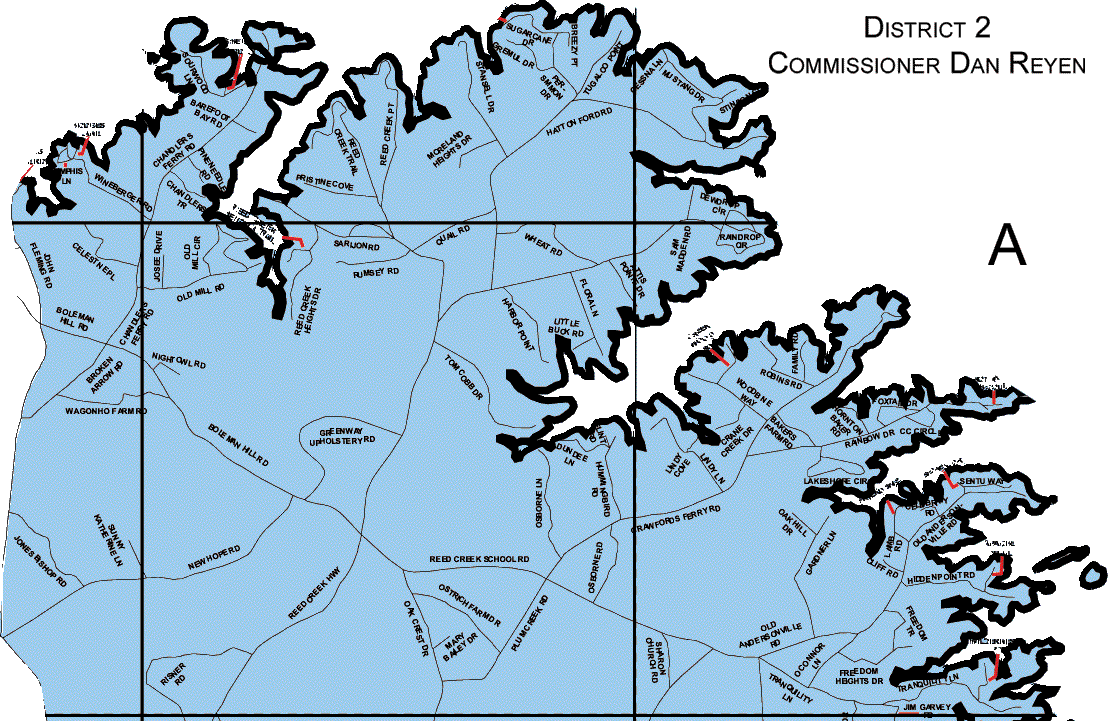 Click on the lettered region for enlargements with street name. Then ...