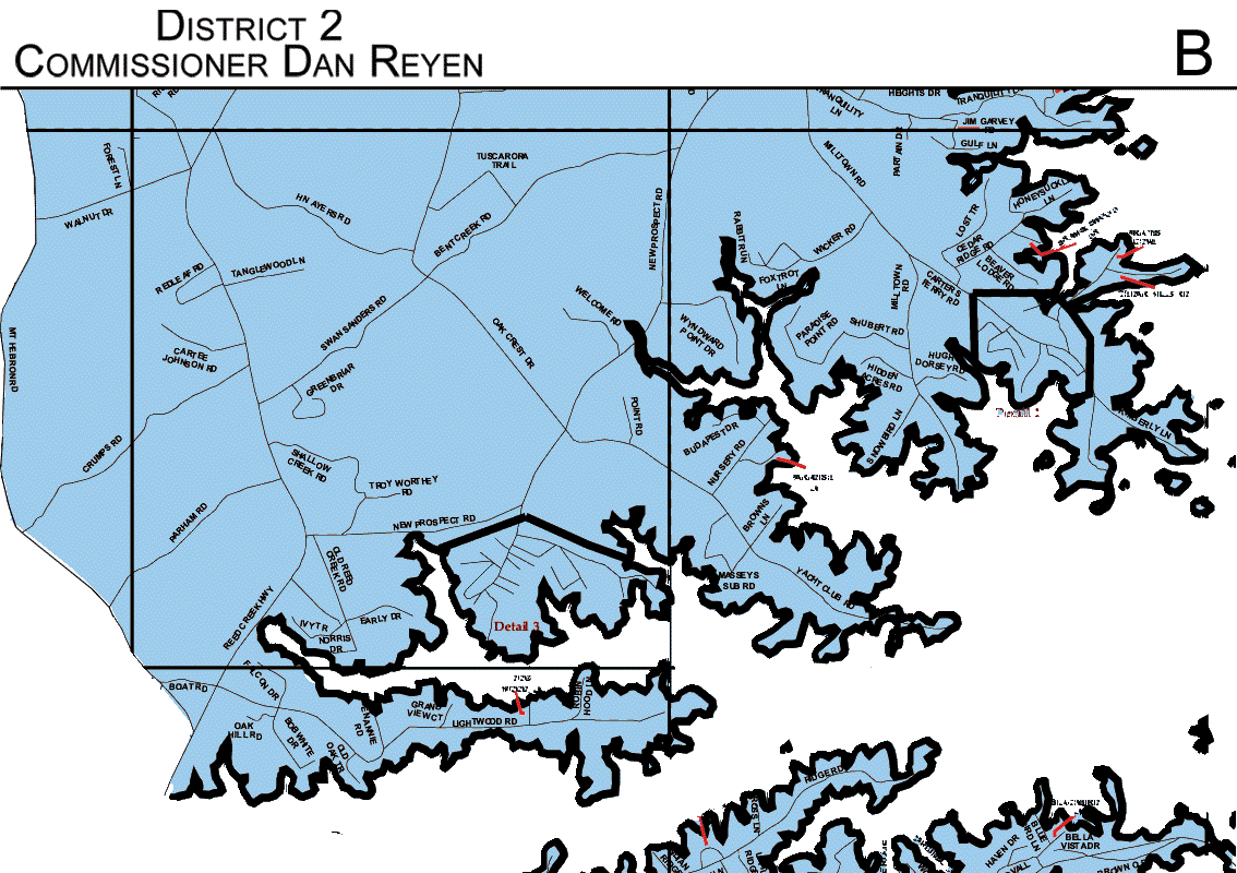 Click on the lettered region for enlargements with street name. Then ...
